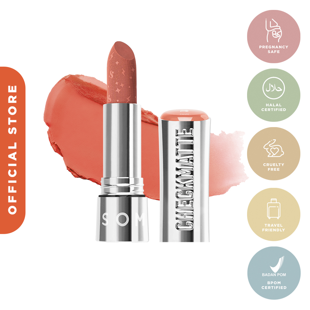 MSBB - Somethinc Checkmatte Transferproof Lipstick Swipe - My Skin But ...