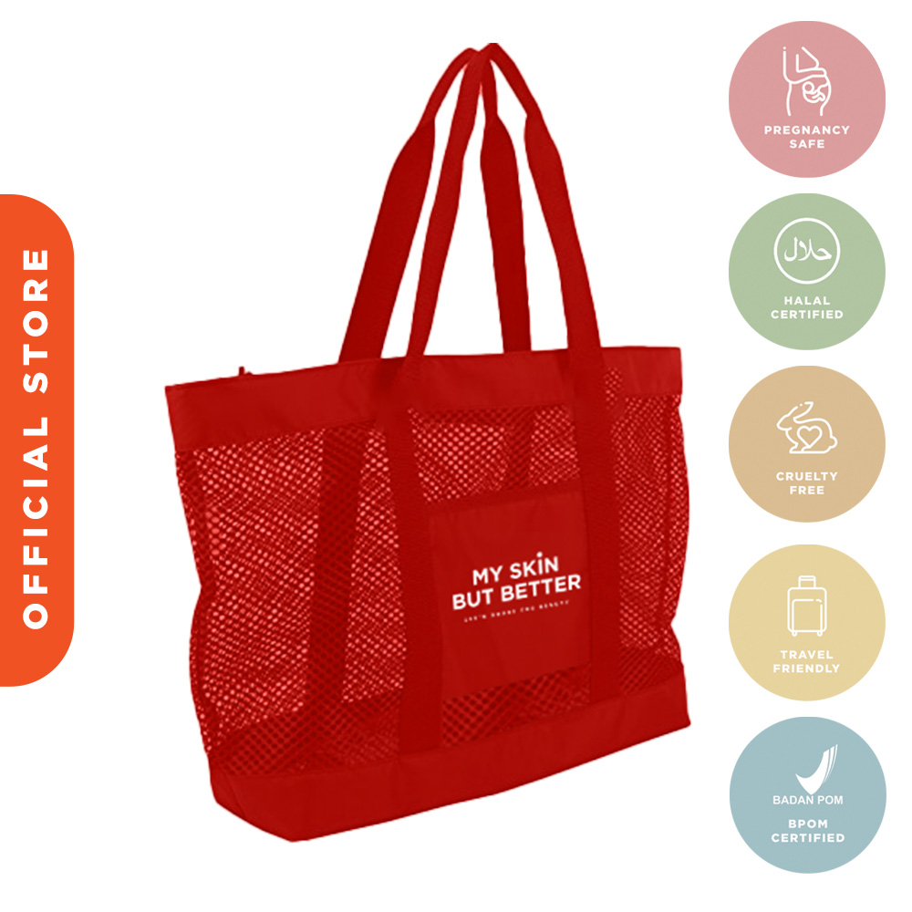 MSBB - My Skin But Better Mesh Bag Red - My Skin But Better