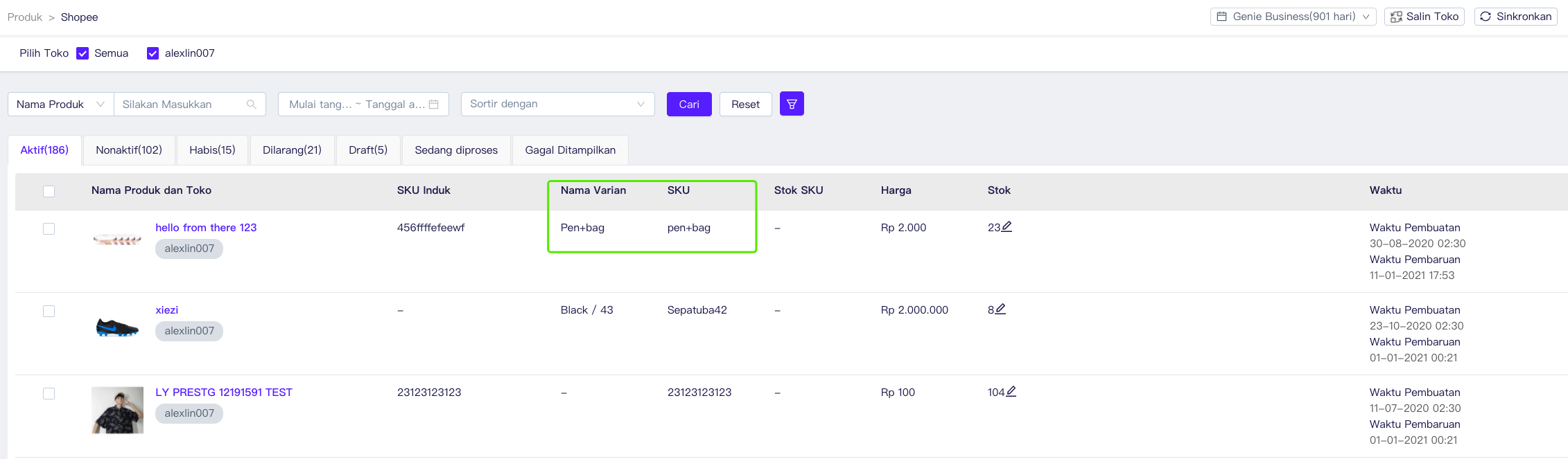 Apakah Stok SKU yang Di Bundle? - Ginee