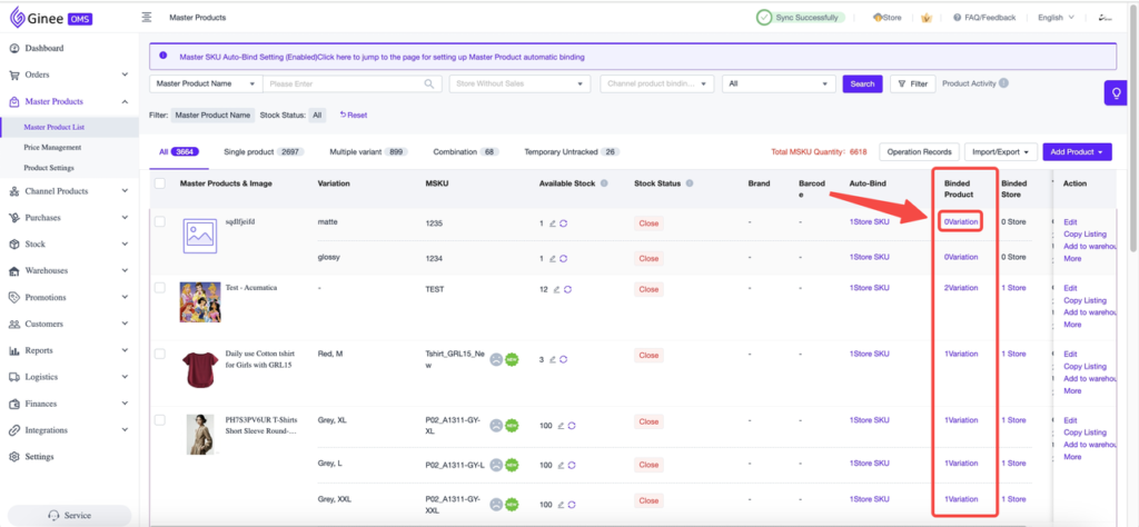 How to Bind Products With Different Channel SKUs to Master Products ...