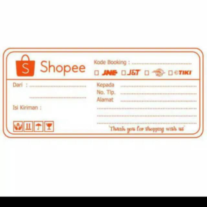 3 Cara Membuat Template Label Pengiriman Online Shop Shopee - Ginee