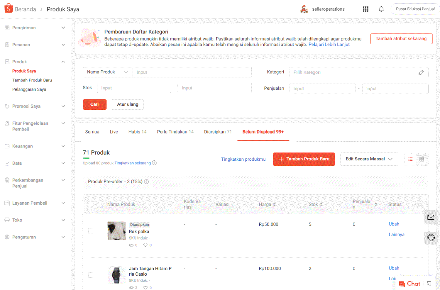 7 Cara Setting Produk Habis di Shopee Supaya Terus Update - Ginee