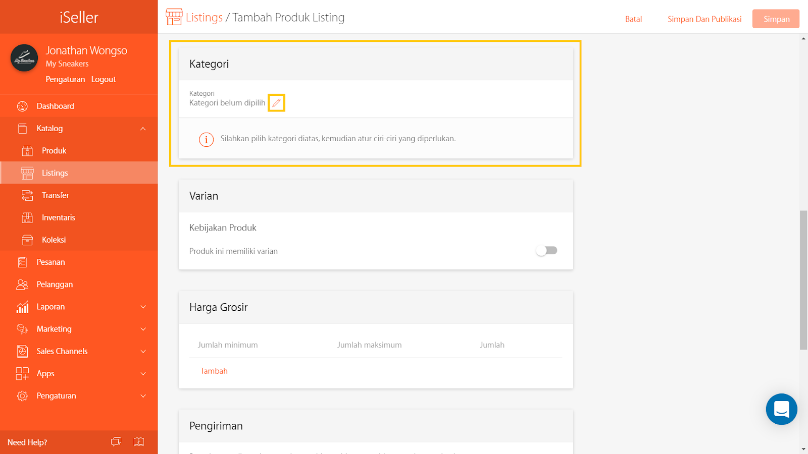 Step by Step How to Edit Shopee Product and Set All Up - Ginee
