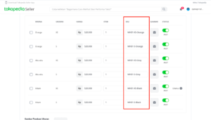 Contoh SKU Produk Tokopedia beserta Tips Pengaturan Stok - Ginee
