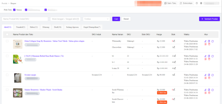 Contoh SKU Produk Tokopedia beserta Tips Pengaturan Stok - Ginee