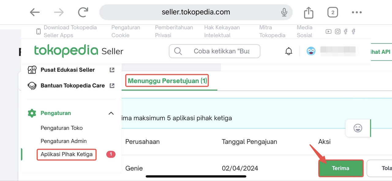 How to Integrate Tokopedia Store Into Ginee OMS - Ginee
