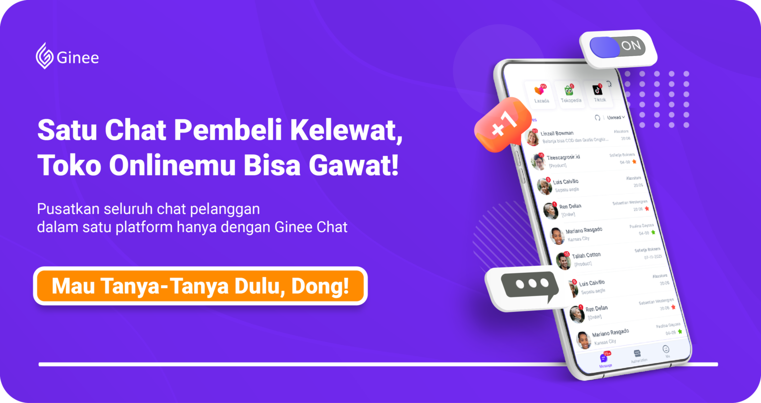 3 Contoh Chat Bot yang Cocok untuk Bisnis Anda Sekarang - Ginee