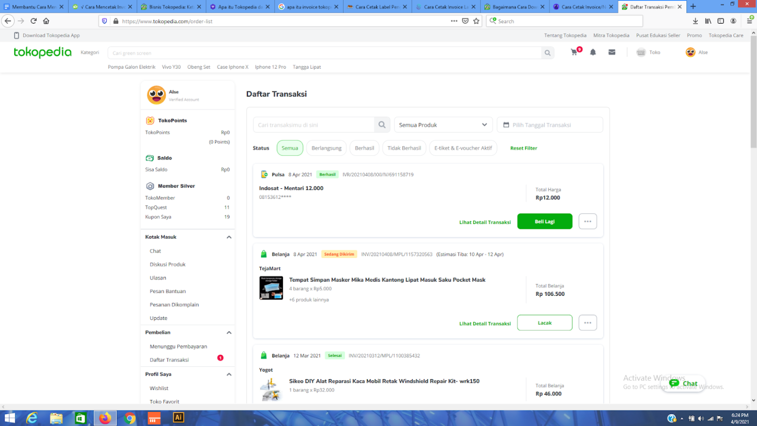 Ini Cara Cetak Invoice Tokopedia bagi Penjual dan Pembeli - Ginee