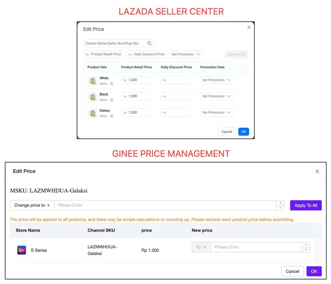 Lazada Multiwarehouse Management - Ginee