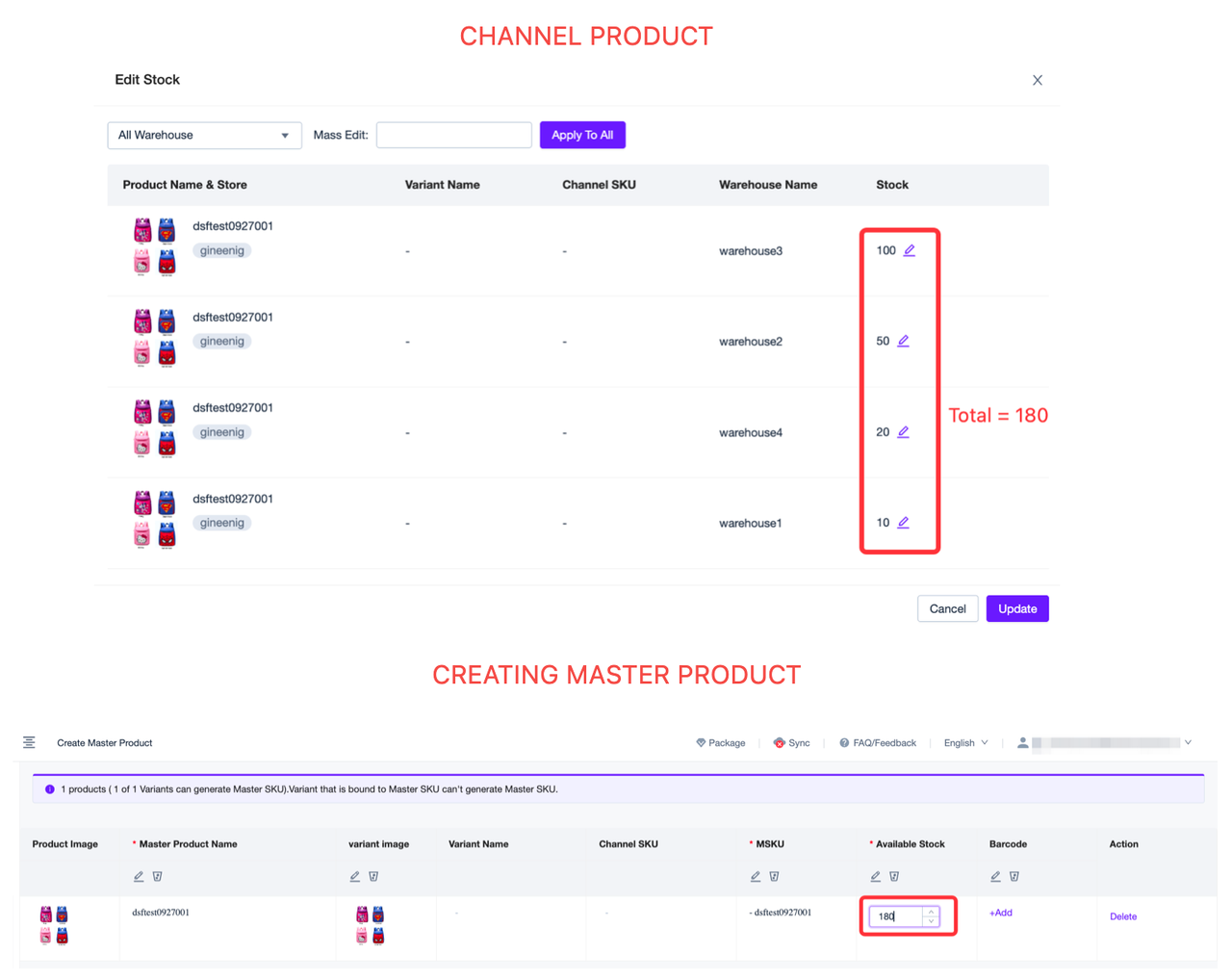 Shopee Multiwarehouse Management - Ginee